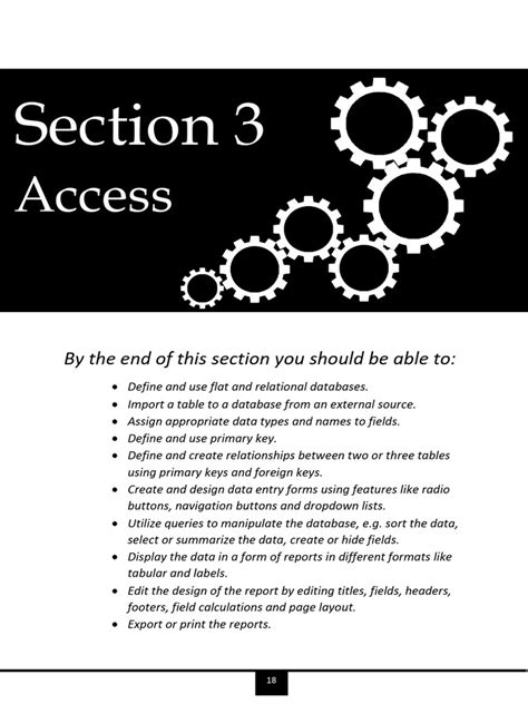 Section 3 Access Pdf Data Type Comma Separated Values
