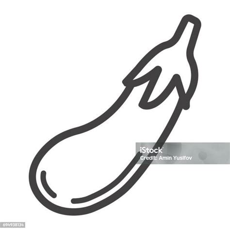 茄子線圖示 蔬菜和飲食向量圖形在白色的背景下eps 10 的線性模式向量圖形及更多人造物件圖片 人造物件 健康飲食 剪裁圖 Istock