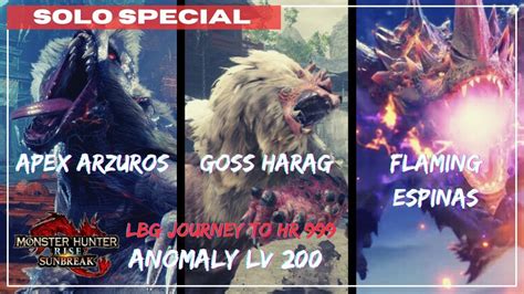 MHRise Solo Special Mega Pot Party Anomaly LV200 Apex Arzuros