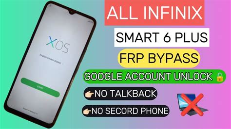 Infinix Smart Plus X B Frp Bypass Google Account Unlock No Second Phone New