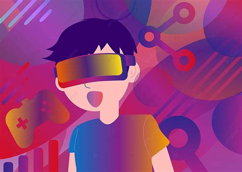Vrメガネメタメタバースバーチャルリアリティテクノロジー未来のゲーム 背景 Vrゲーム仮想 Vr 技術背景画像素材無料ダウンロード