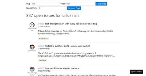 Rsk Github Issues Example Codesandbox