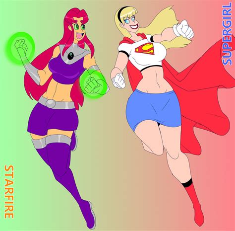 Starfire Supergirl By Imthatartist On Deviantart
