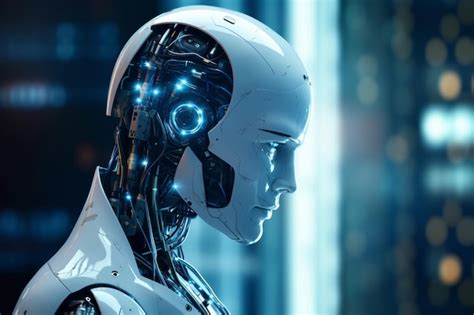 Premium Ai Image Robot Electronic Access Authentication System Tech