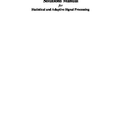 Steven M Kay Fundamentals Of Statistical Signal Processing Volume
