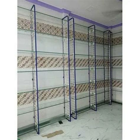 Mild Steel Ms Wall Mounted Partition Pillar For Mall And Shops