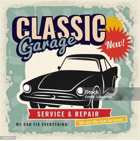 Vintage Retro Car向量圖形及更多復古風格圖片 復古風格 汽車 稀少的 Istock
