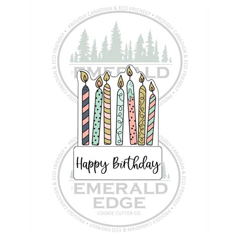 Candle Plaque The Emerald Edge Cookie Cutter Co