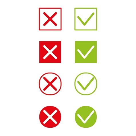 Premium Vector Cross Ticks Great Design For Any Purposes Question