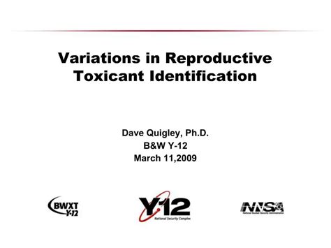 Ppt Variations In Reproductive Toxicant Identification Powerpoint