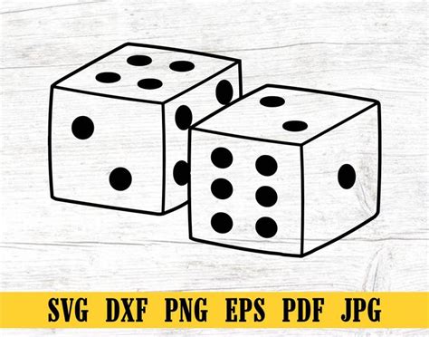 Dice Svg, Two Dice Svg, Casino Svg, Gambler Svg, Gambling Svg, Las ...