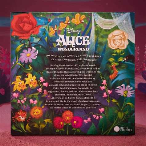 Disney Collector Alice In Wonderland Doll Mattel Creations