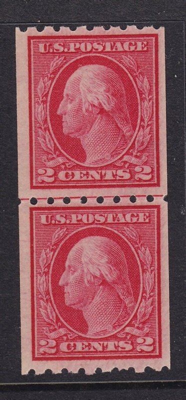 411 Line Pair VF Original Gum Never Hinged Nice Color Cv 125 See