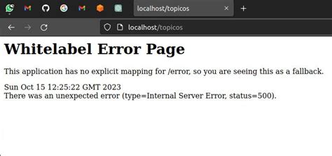 Whitelabel Error Page Windows Observabilidade coletando métricas de uma aplicação