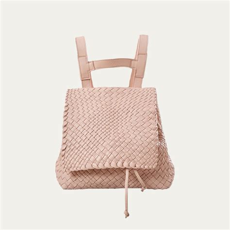 Ariel Customizable Woven Leather Backpack Via Neapolis®