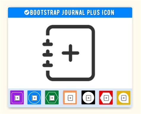 Bootstrap Journal Plus Icon Bi Bi Journal Plus Icon Code Css Html Color Button