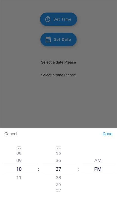 Flutter Date Time Picker Library With Example