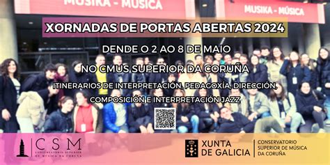Xornadas de portas abertas Conservatorio Superior de Música de A Coruña