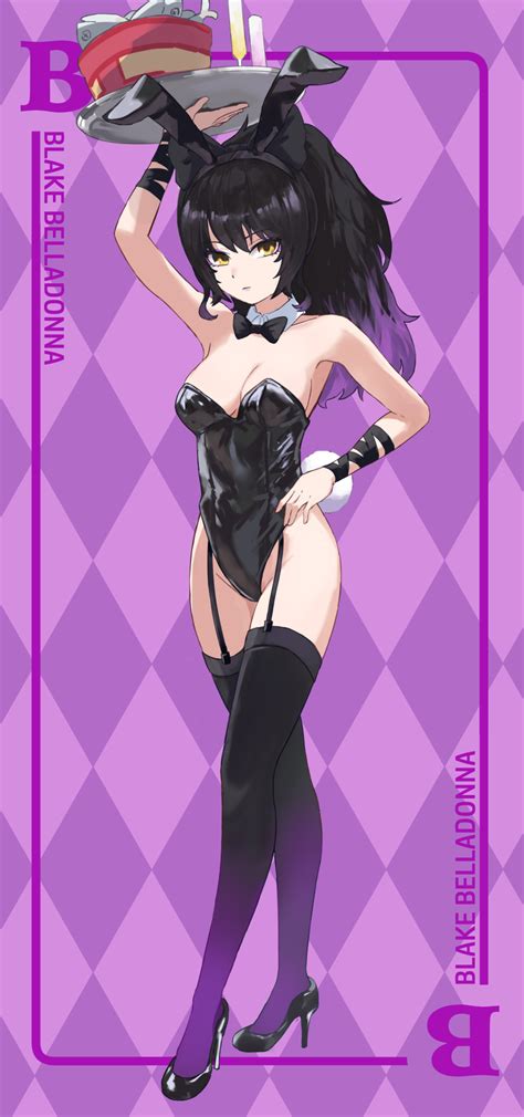 Ryoha Kosako Blake Belladonna Rwby Black Footwear Highres 1girl