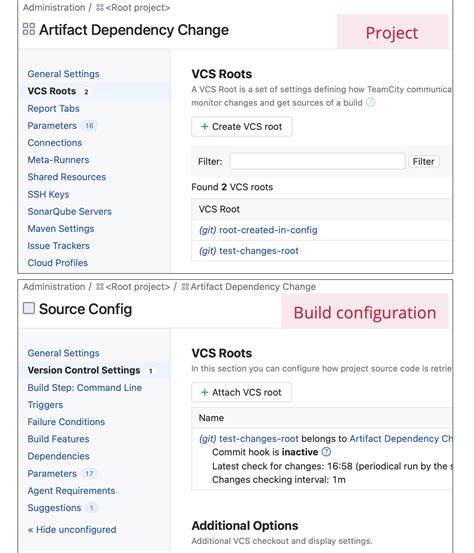 configuring vcs roots teamcity on premises documentation