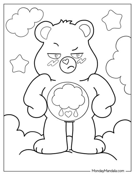 Care Bears Coloring Pages Cheer Bear Symbol 2025