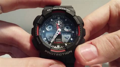 How To Adjust Time On CASIO G Shock GA 100 If Not Sync YouTube