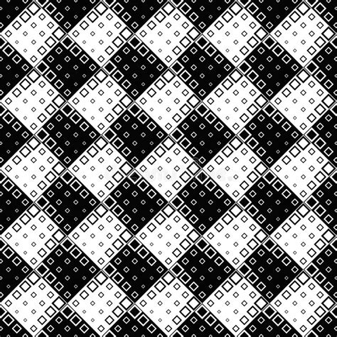 Geometrical Monochrome Abstract Square Pattern Background Design Stock Vector Illustration Of