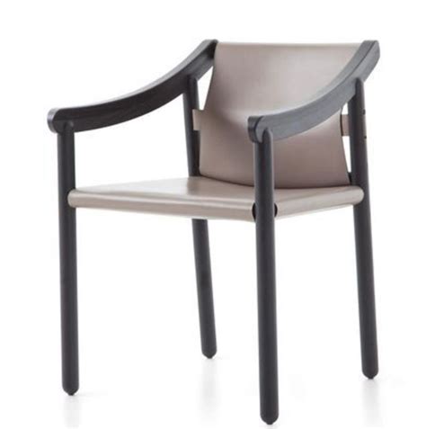 Cassina Chair In Grey And Black