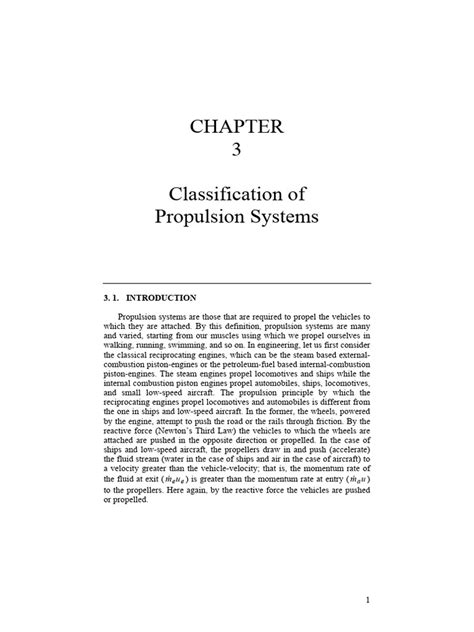 Classification Of Propulsion Systems Pdf