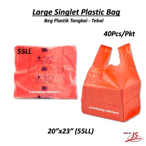 Star Brand Singlet Plastic Bag Beg Plastik Tangkai Murah T Shirt