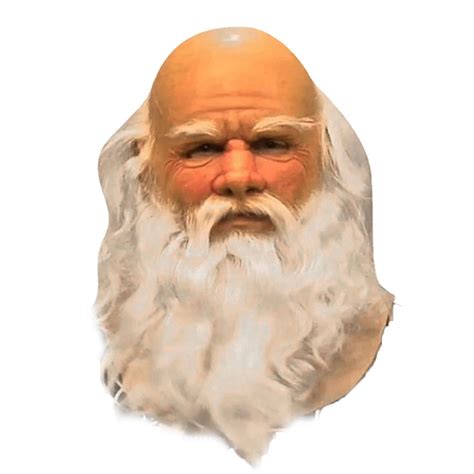 Funny Santa Claus Full Mask Super Soft Santa Face Mask Wig Beard