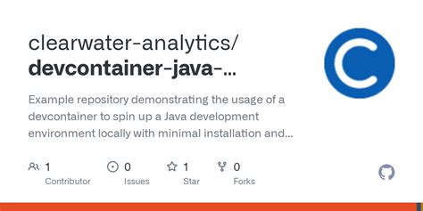 GitHub Clearwater Analytics Devcontainer Java Example Example