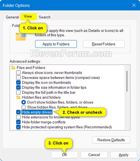 Turn On Or Off Hide Empty Drives In Windows 11 Windows 11 Forum