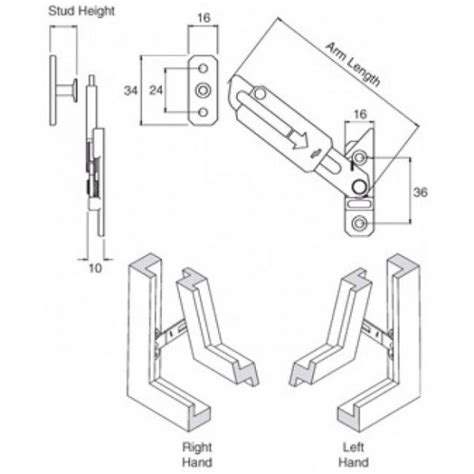 Concealed Locking 105mm Window Restrictor Arm Left Handed Upvc Shop