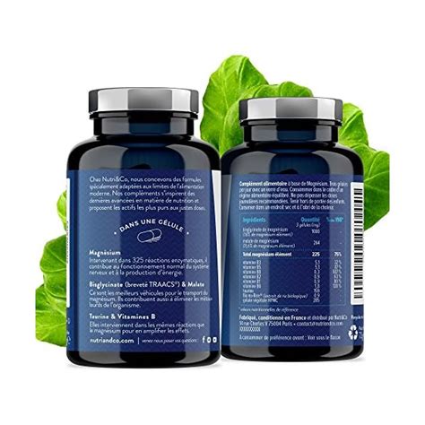 Nutriandco Magnésium Bisglycinate Malate And Liposome Vitamine B6 Bio