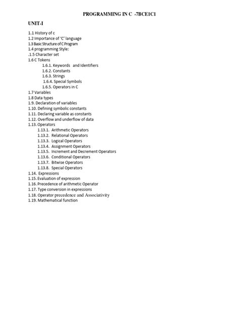7bce1c1 Programming In C Pdf C Programming Language Computer