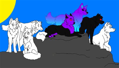 Pixilart Wolf Pack By Galaxy Midoriya