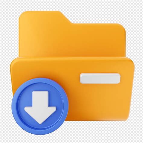 Premium PSD 3d Folder File Document
