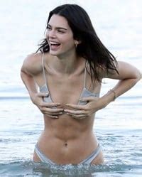 Kendall Jenner Scrawny Ass Thong Bikini Candids