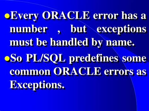 Ppt Plsql Exceptions Powerpoint Presentation Free Download Id5941317