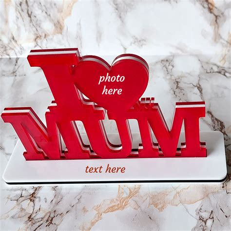 I Love My Mum Personalised Ornament Personalised Ts And Laser