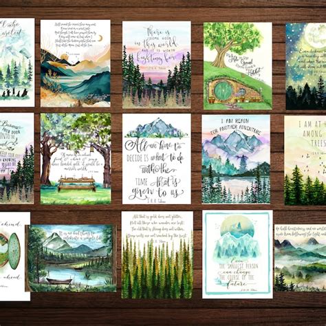 Lord Of The Ring Postcards Etsy