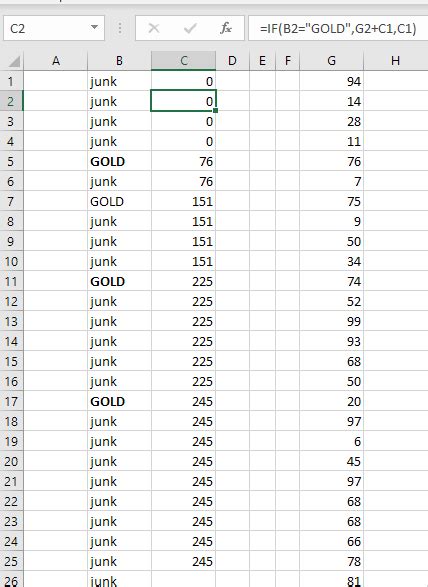 Excel Calculate A Total Of Values From A Column When Cells In Another Column Contain A
