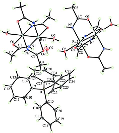 The Structural Components Of I Showing The Atom Labelling Scheme