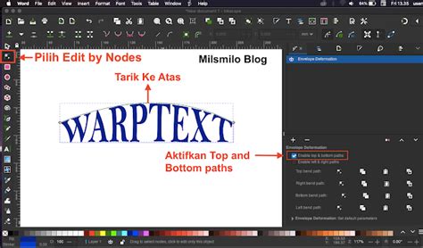 Cara Membuat Warp Text Di Inkscape Milsmilo Blog
