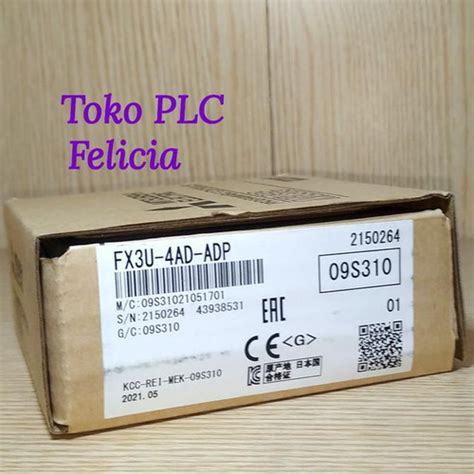 Jual Fx3U 4Ad Adp Plc Mitsubishi Fx3U 4Ad Adp Analog Input Module