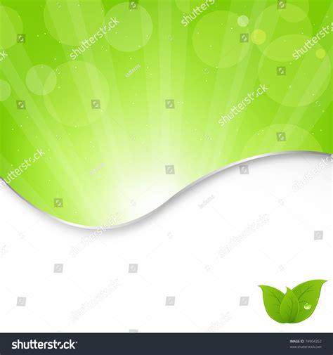 Fondo Verde Natural Abstracto Con Vigas Vector De Stock Libre De