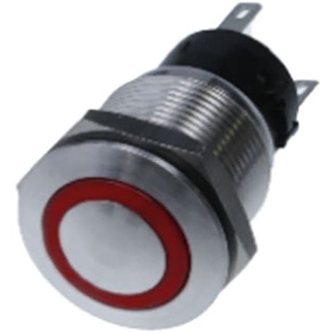 Switch Components Pd 2d Dc 9 Rl Switch Anti Vandal 19 8p Dpdt On On Red Led Ip67