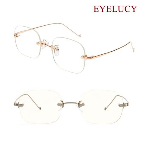 아이루시 블루라이트차단 안경테 무테 경량 디자인 4624 Bl 위시버킷