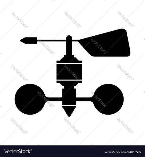 Wind Speed Sensor Royalty Free Vector Image Vectorstock